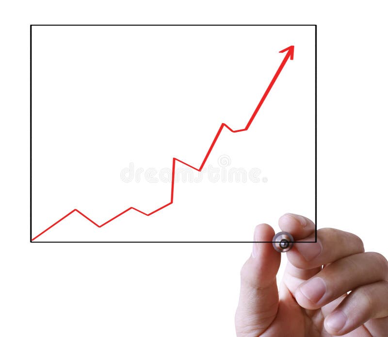 Hand Showing Graph Isolated Stock Photo - Image of increase, finance ...