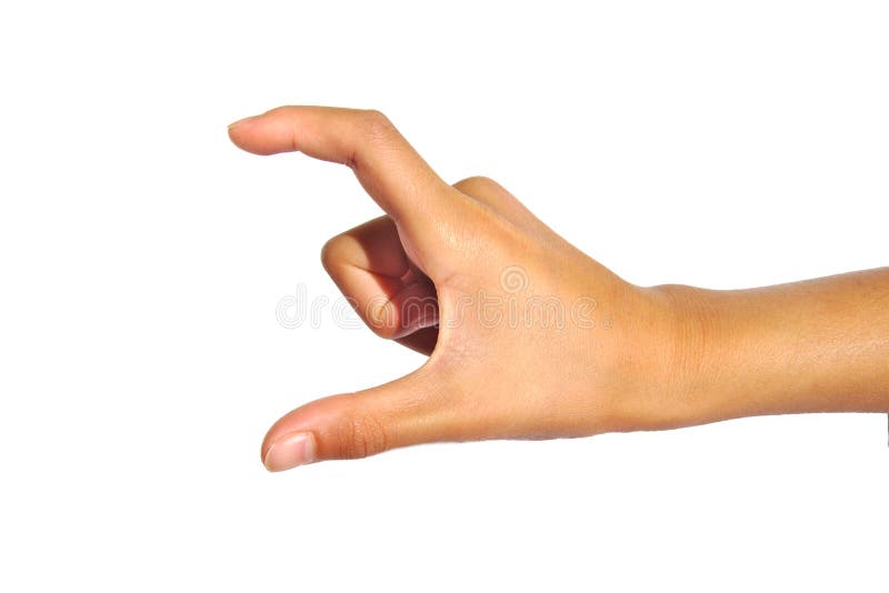 2,606 Showing Small Size Hand Gesture Isolated Stock Photos - Free ...