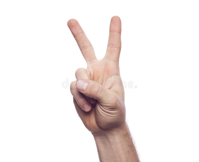 Victory hand sign stock image. Image of fingers, whitebackground - 27197509
