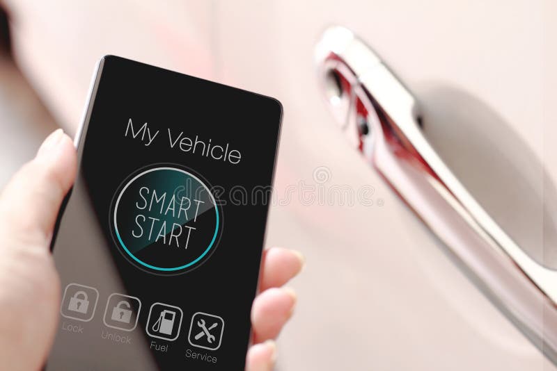 Hand Showing Smart Start Icon Smartphone Stock Photos - Free & Royalty ...