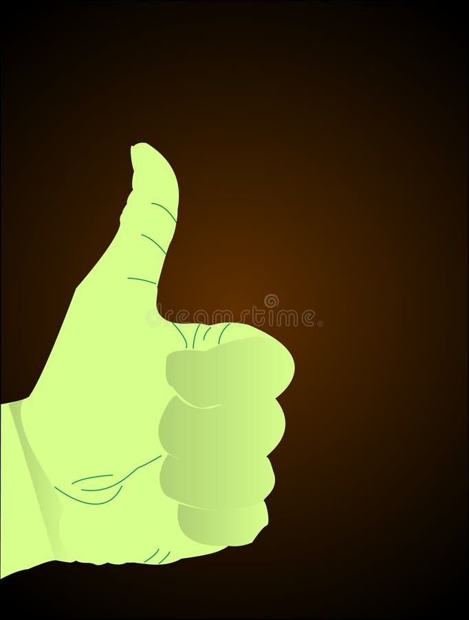 Hand showing success sign stock vector. Illustration of motion - 4137154