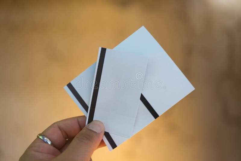 Hand Showing Three Paper Ticket Stock Photo - Image of festival ...
