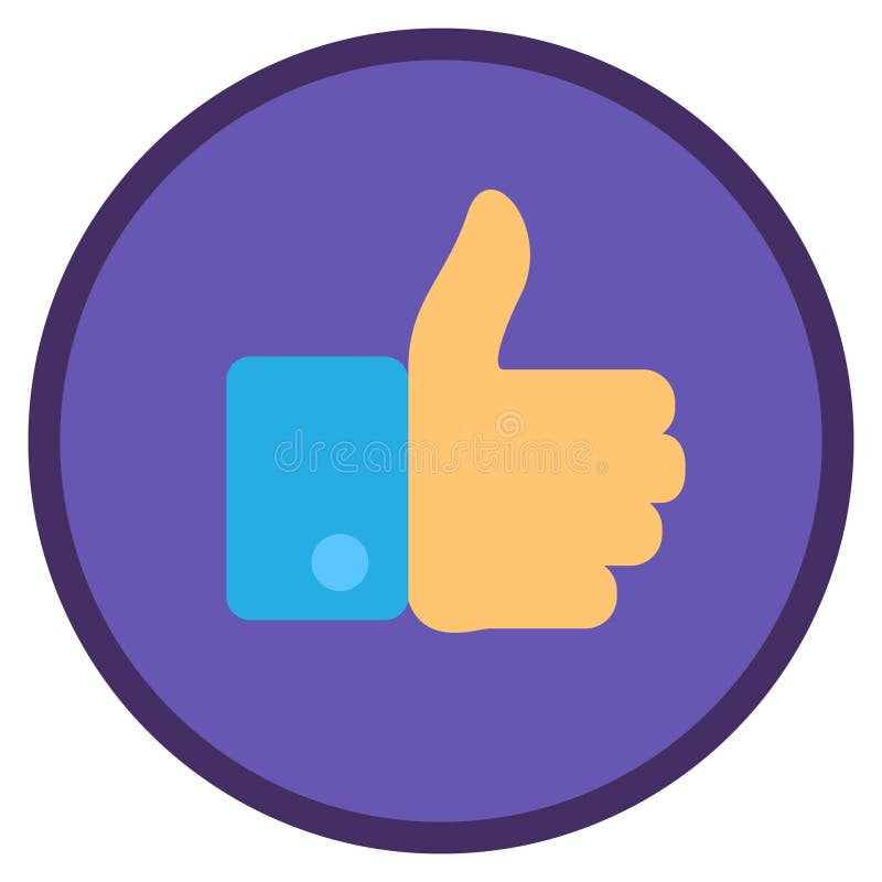 Hand Showing Thumbs Up Gestures of Approval Stock Vector - Illustration ...