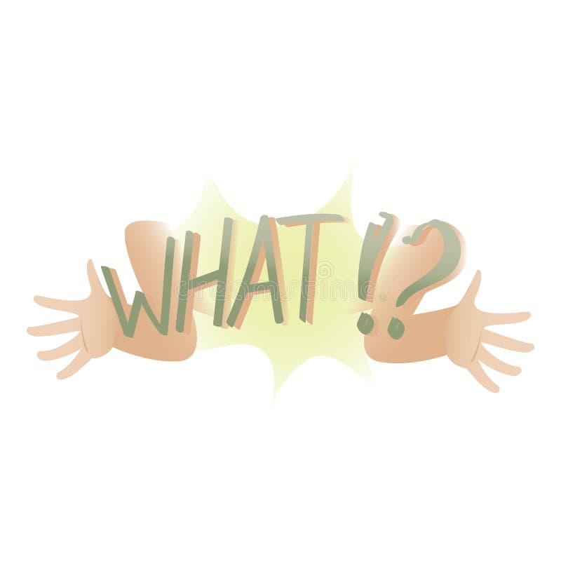 Hand Showing What Expression. Vector Illustration Decorative Background ...