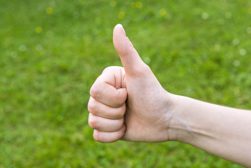Hand Shows Gesture All Right Stock Image - Image of shows, agreement ...