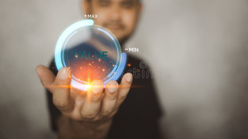 Hand Shows the Sign of Virtual Progress for Increasing Value Added ...