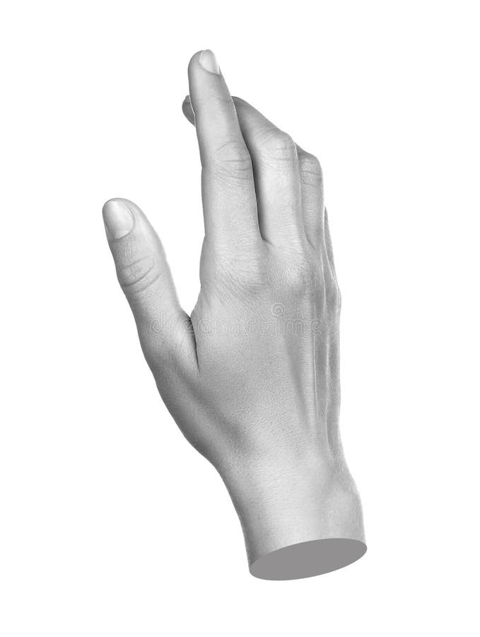 Hand Shows Virtual Touching, Isolated on Transparent Background ...