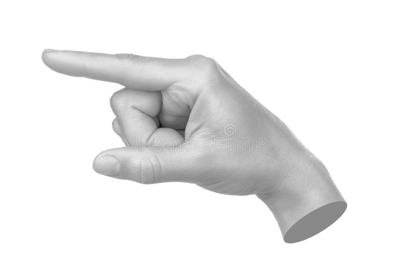 Hand Shows Virtual Touching, Isolated on Transparent Background ...