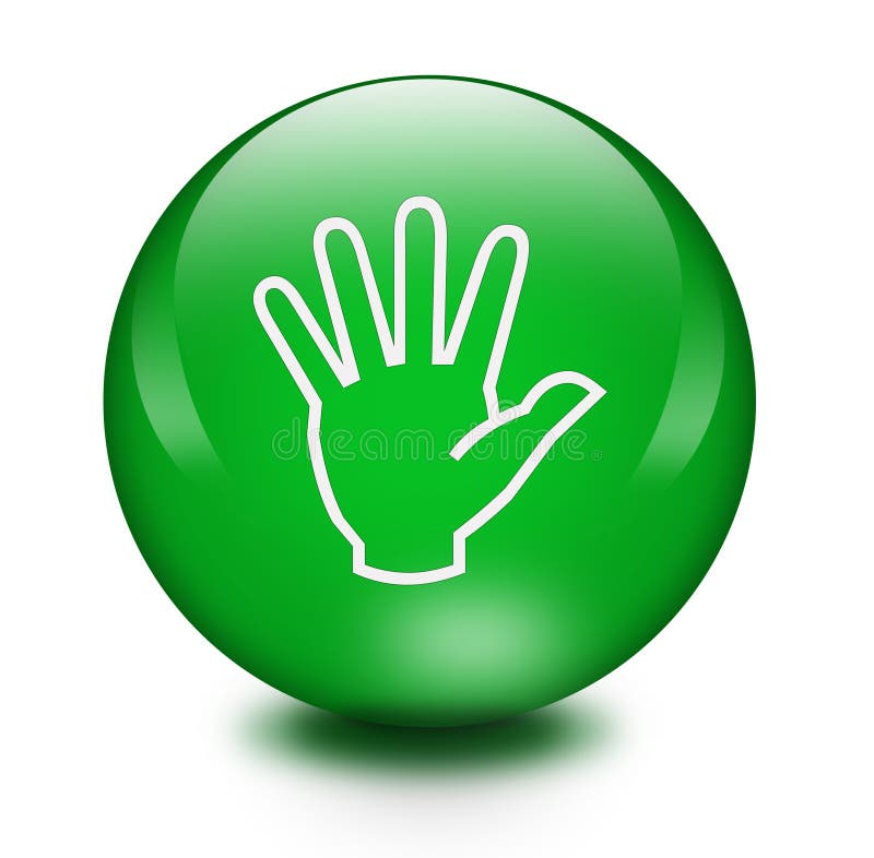 Hand sign stock illustration. Illustration of glossy - 14410234