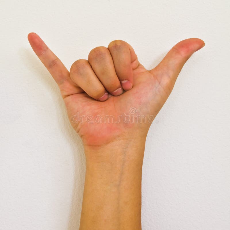 Hand sign stock photo. Image of symbol, call, signal - 15018266