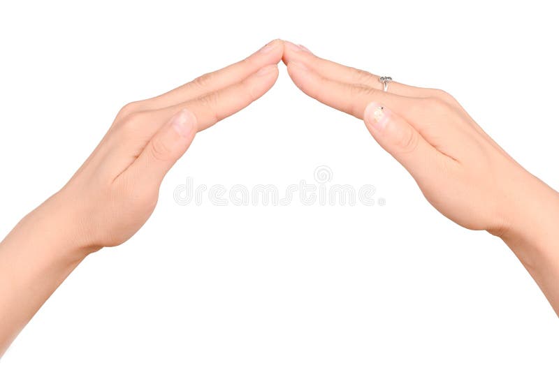 Hand sign stock image. Image of safe, empty, dipper, protection - 28445497