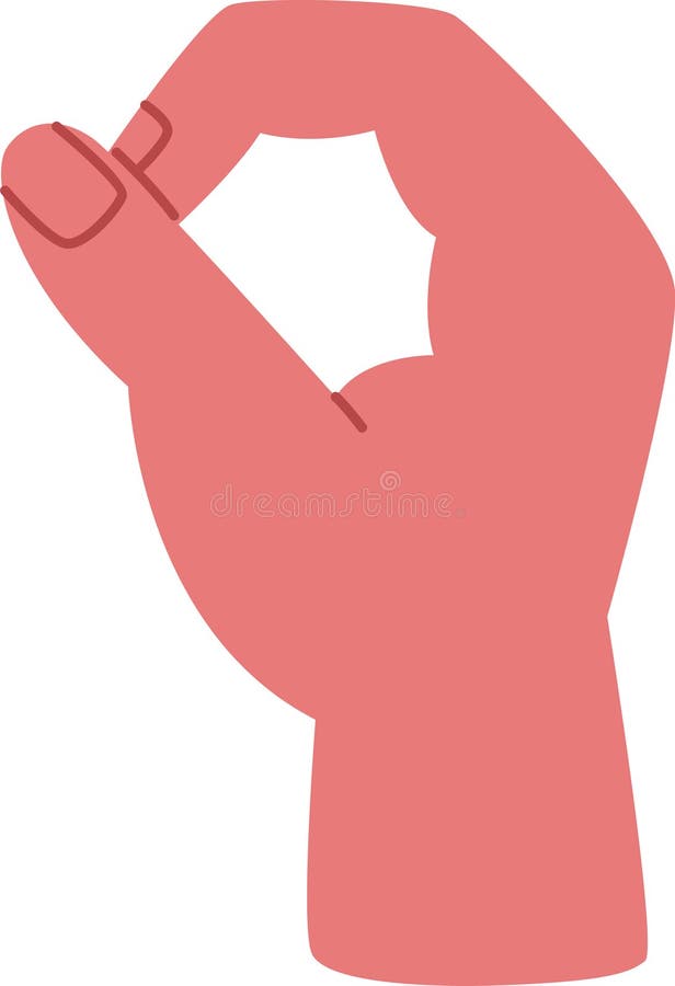 Hand Sign Alphabet O Letter Stock Vector - Illustration of logo ...