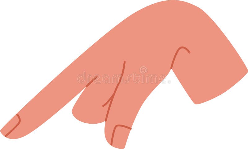 Hand Sign Alphabet Q Letter Stock Vector - Illustration of sign, text ...