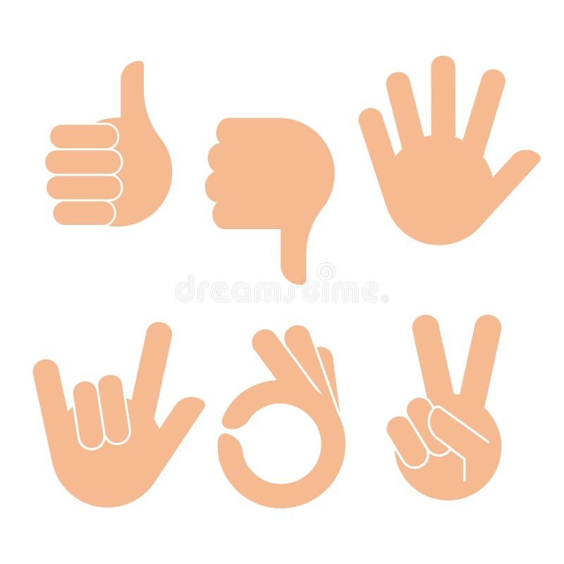 Hand sign stock vector. Illustration of icon, communication - 309275765