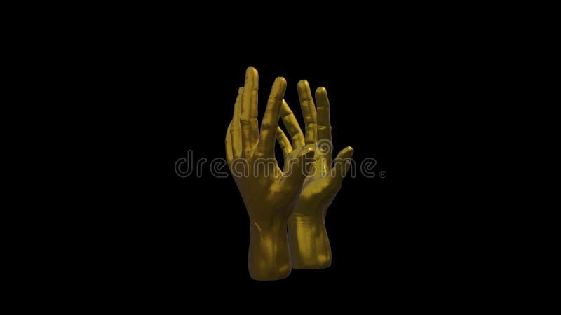Hand Sign Fingers Motion Loop Animation Stock Footage - Video of ...