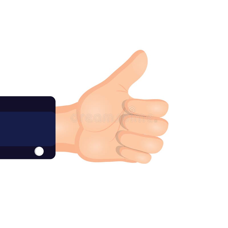 Hand sign good. stock vector. Illustration of good, like - 55023939