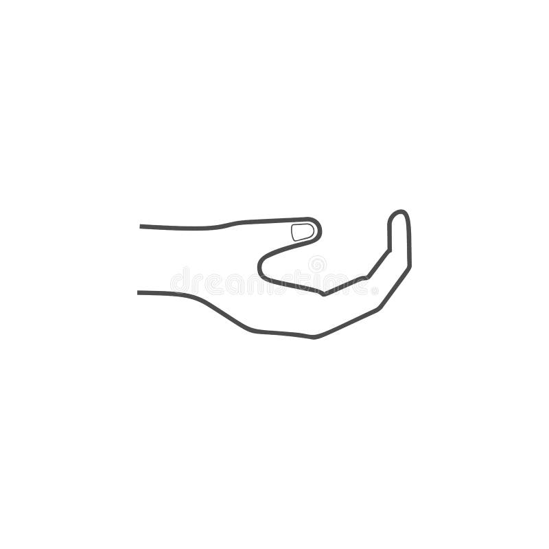 Hand Sign Hold Icon. Hands Sign Elements Concept and Web Apps Stock ...