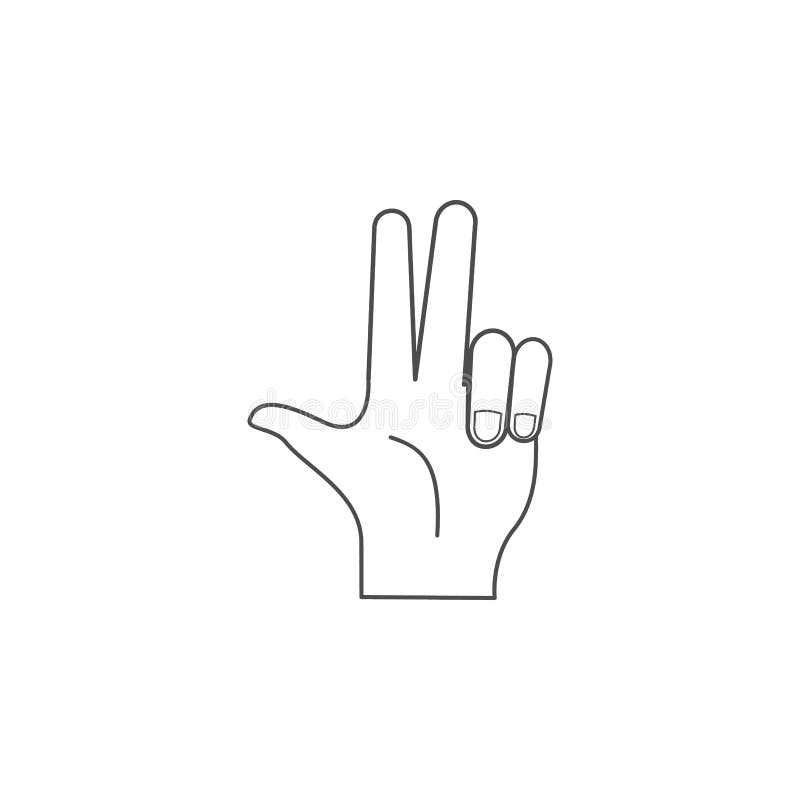 Hand Sign Hold Icon. Hands Sign Elements Concept and Web Apps Stock ...