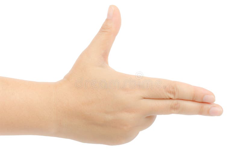 Number Eight In Sign Language Stock Photo - Image of thumb, language ...