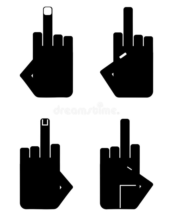 Hand sign insult stock vector. Illustration of black - 28604524