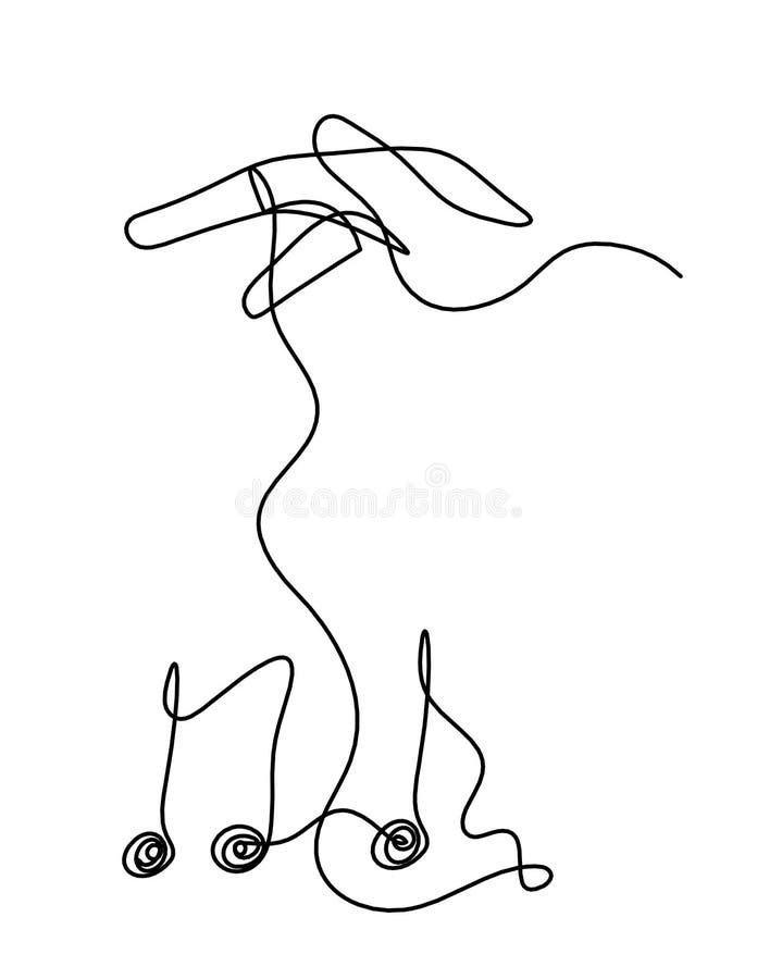 Hand with Sign of Note As Line Drawing Stock Vector - Illustration of ...