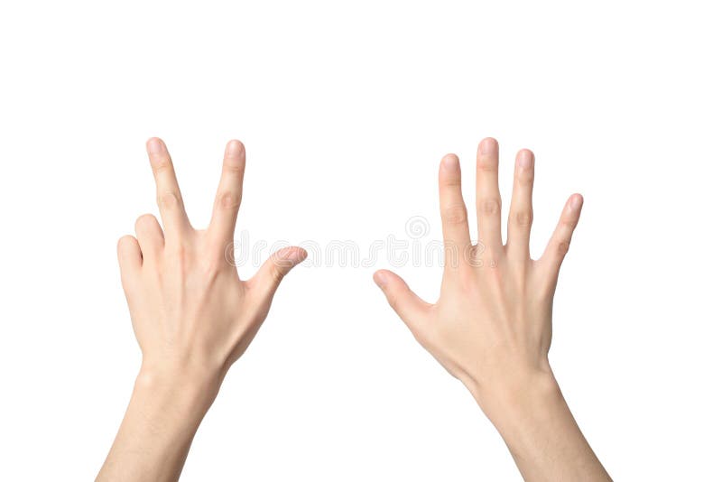 Hand sign of number eight stock photo. Image of fingers - 50732238