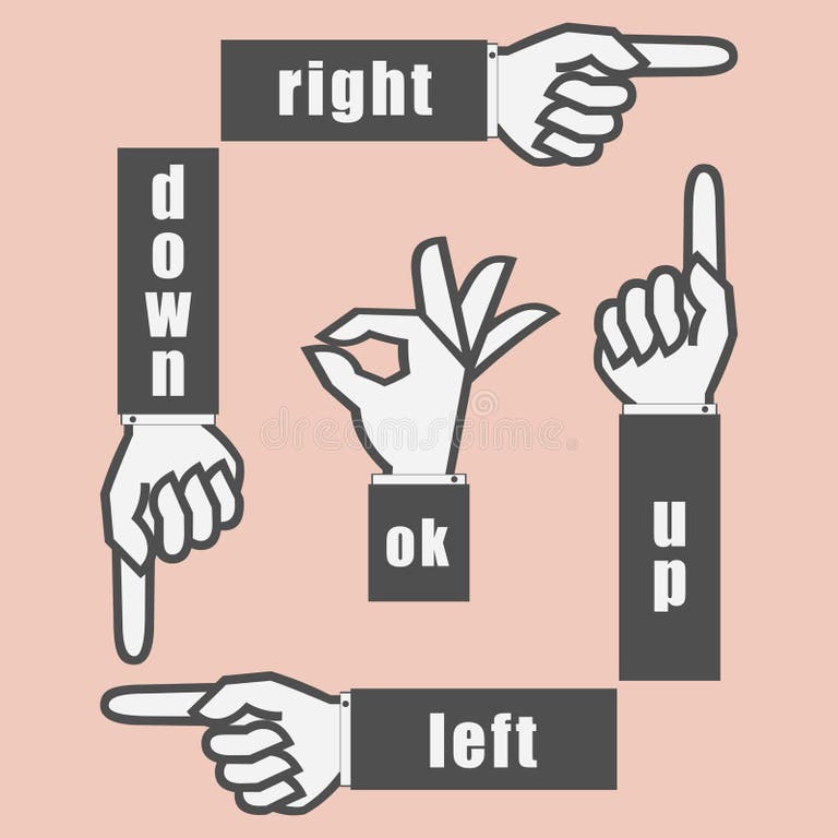 Direction Sign Finger Stock Illustrations – 26,213 Direction Sign ...