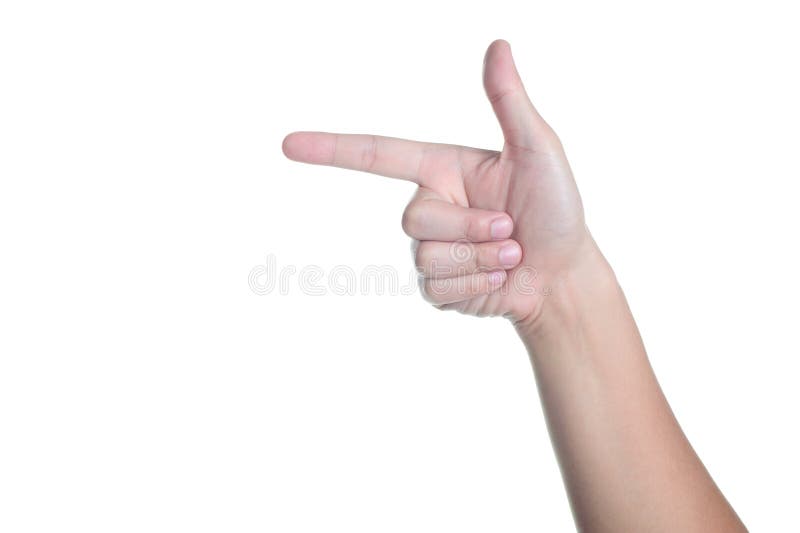 Hand Sign Posture Direct Isolated Stock Photos - Free & Royalty-Free ...