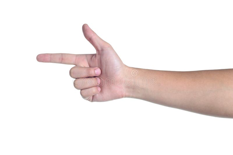 Hand Sign Posture Direct Isolated Stock Image - Image of gift, isolated ...