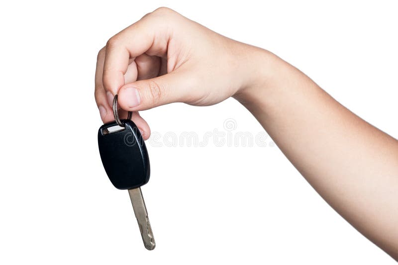 Hand Sign Posture Hold Car Key Isolated Stock Image - Image of body ...