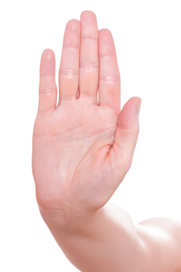 Hand sign for stop stock image. Image of sign, signal - 25968577