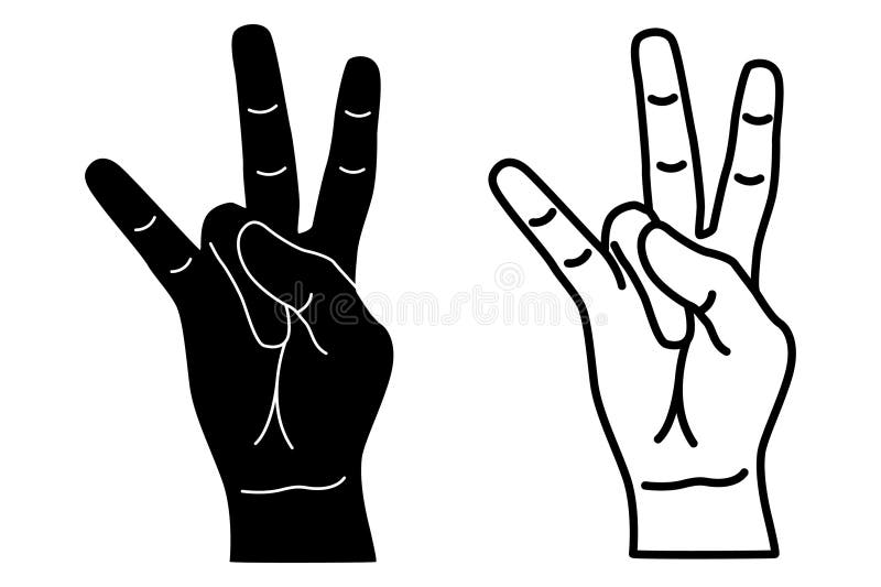 Three Fingers Stock Illustrations – 3,751 Three Fingers Stock ...