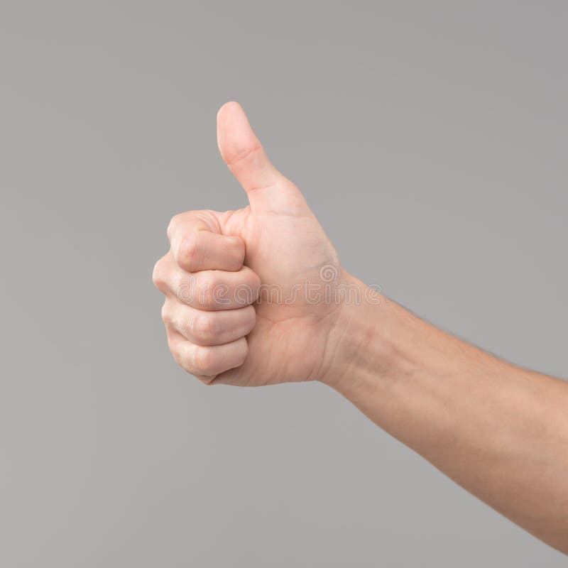 Hand sign thumbs up stock image. Image of sign, expressing - 127895239