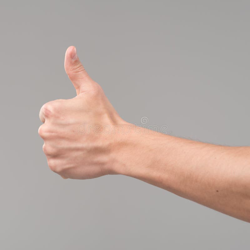 Hand sign thumbs up stock photo. Image of positive, good - 127895254
