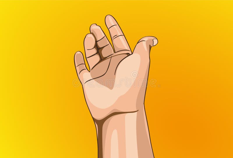 Hand Sign stock vector. Illustration of illustrator, outline - 44042400