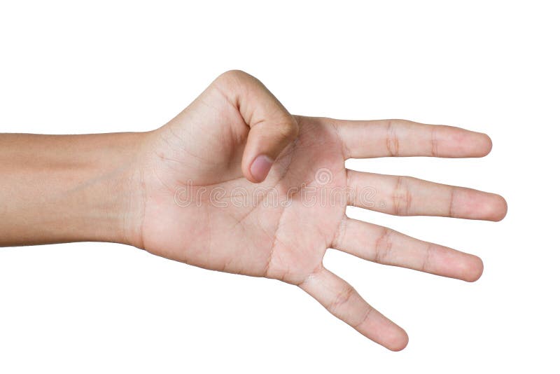 Hand signal show stock photo. Image of body, isolate - 48665766