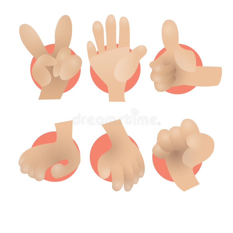 Hand stock vector. Illustration of signal, illustrator - 59112906