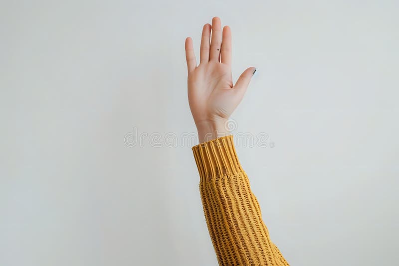 Hand Signals: Raised Hand Shows Participation, Question, or Answer in ...