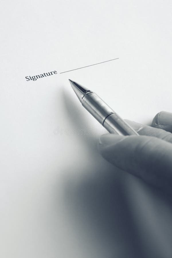 Hand signature stock photo. Image of occupation, correspondence - 24938848
