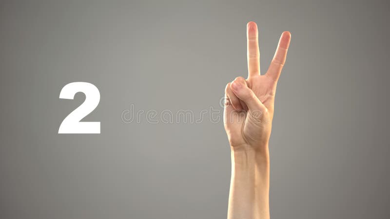 Hand Signing 7 in Asl, Number on Background, Sign Language Tutorial for ...