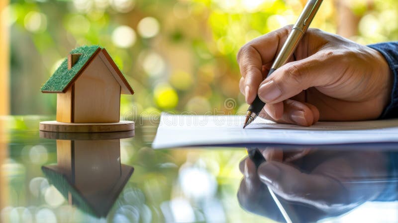 The Hand Signing a Contract. AI Generated Stock Image - Image of ...