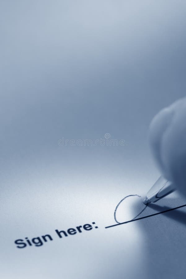 Sign Here Please stock photo. Image of finance, sign, purchase - 525916