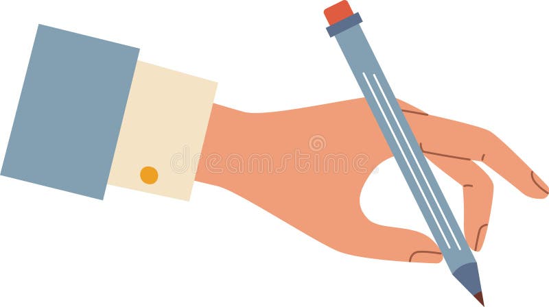 Hand Signing Something stock vector. Illustration of hand - 330638270