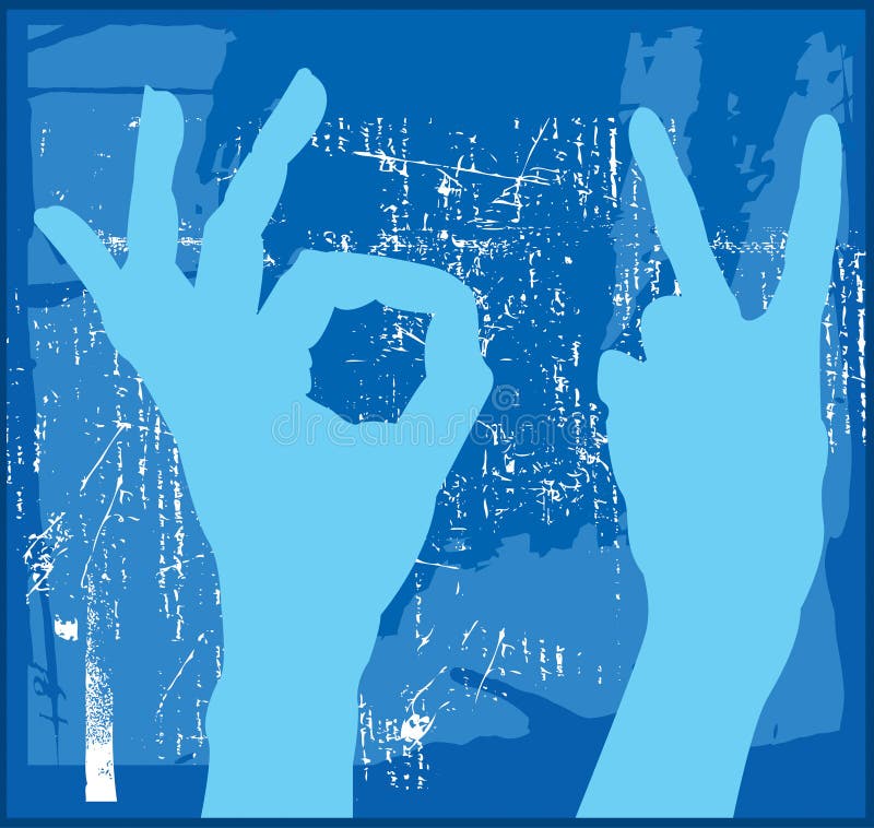 Hand Signs stock vector. Illustration of lucky, success - 2976829