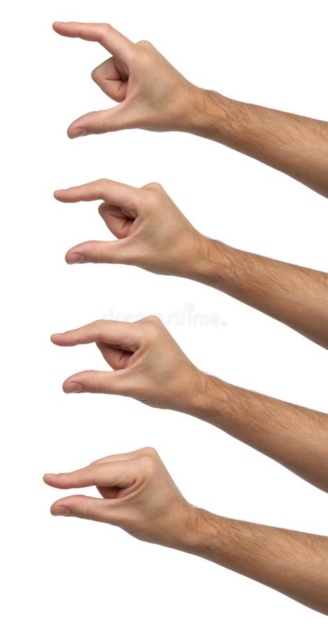 Hand Signs. Differents Sizes Stock Photo - Image of finger, hands: 42675388