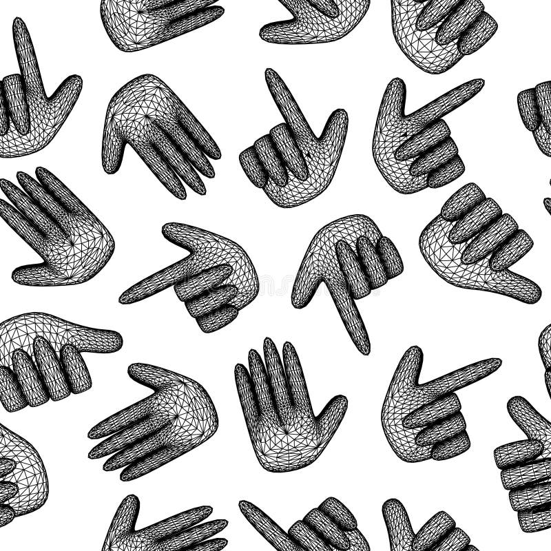 Hand signs stock illustration. Illustration of icons - 69614658