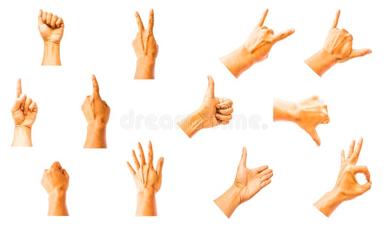 Hand signs stock image. Image of heavy, nonverbal, hand - 35370681