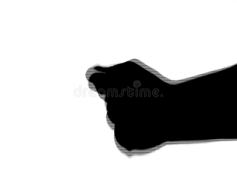 Hand Silhouette Show Double Tapping Fingers Stock Footage - Video of ...