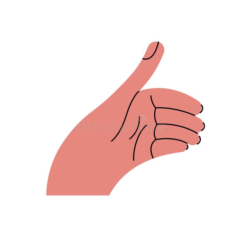 Hand Gesture Single Icon. Vector Illustration Stock Vector ...