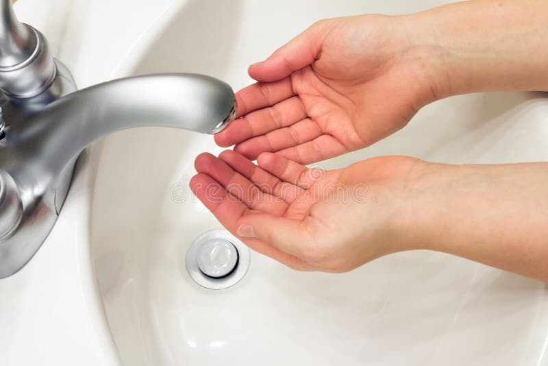 Hand and sink stock photo. Image of microbes, drop, scrubbing - 17531694